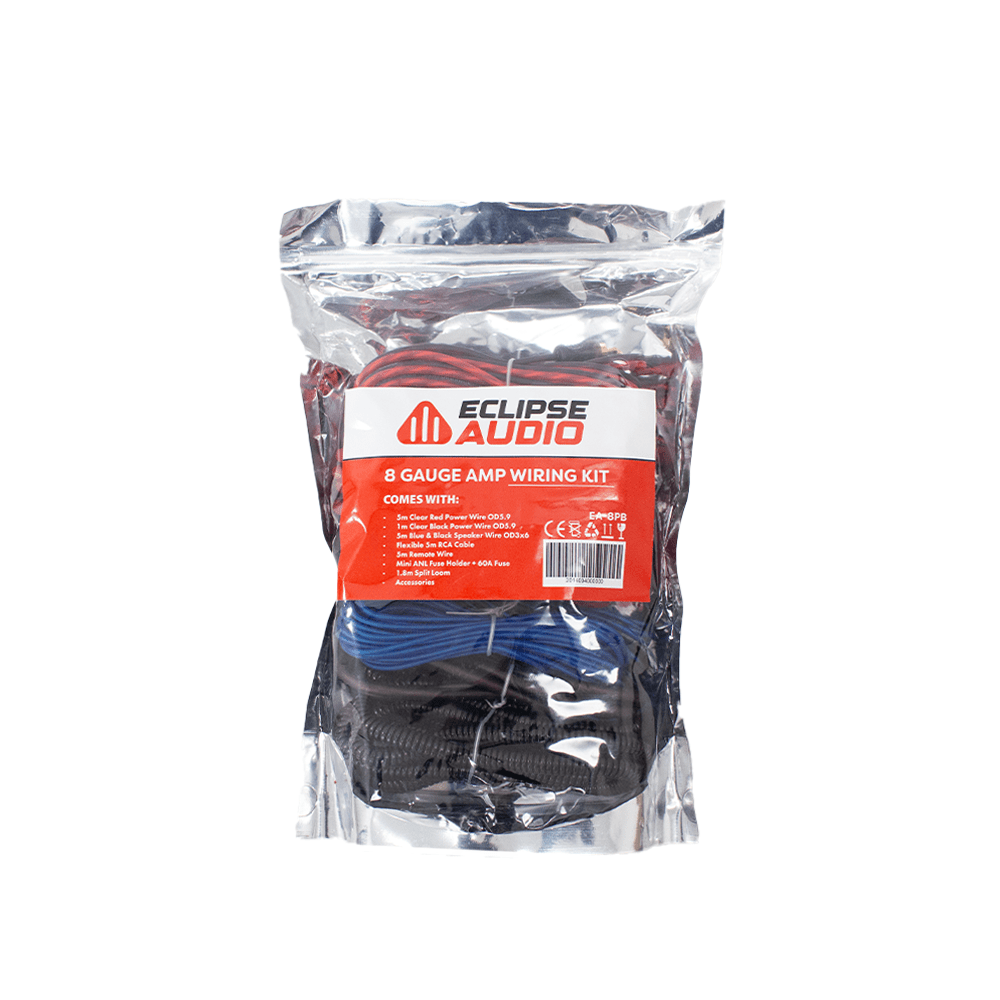 Eclipse Amp Wiring Kit 8 Gauge [EA-8BP] - Cables – Fastrak
