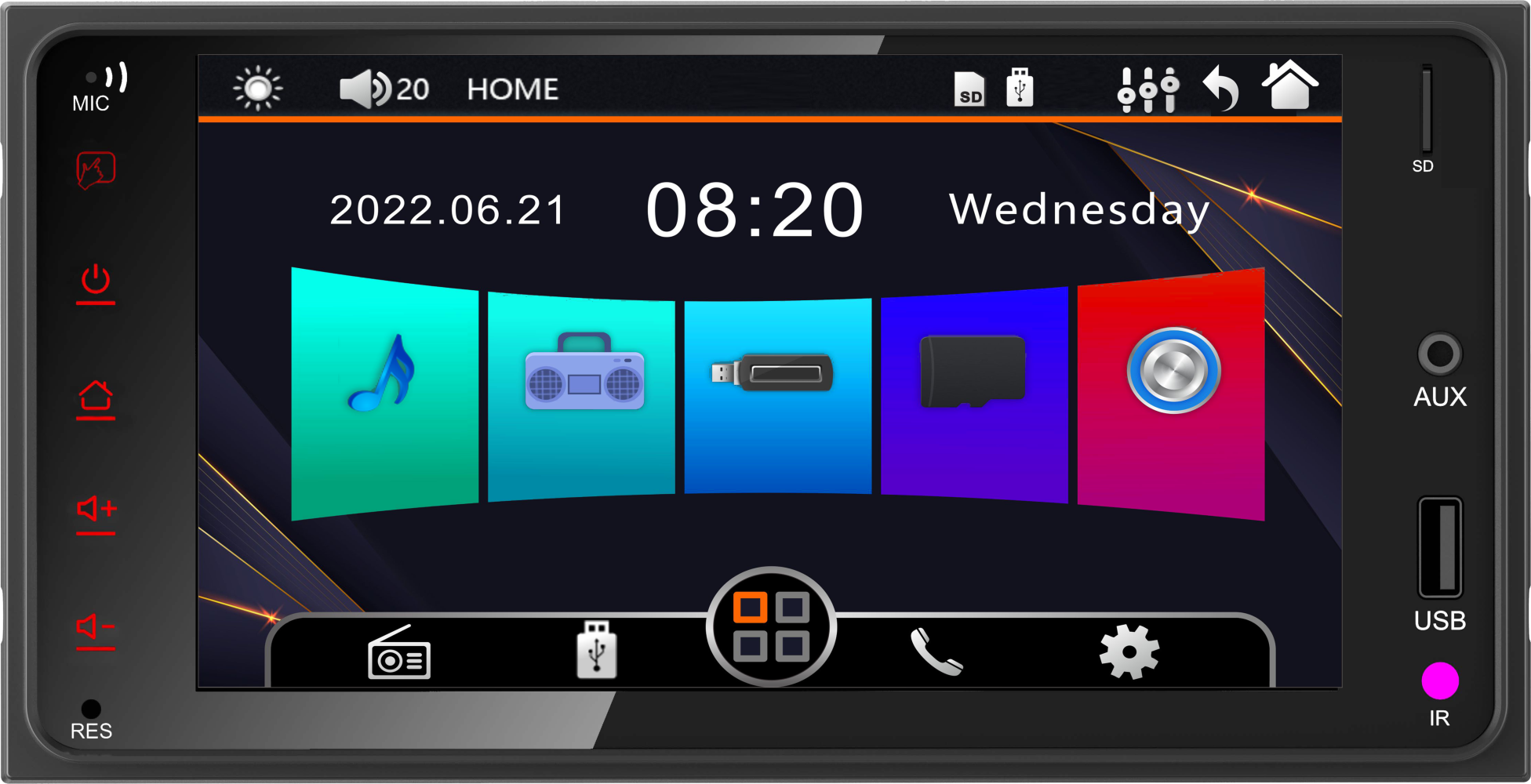 FTS 7'' MP5 Indlela Double Din FTS-7043 | Fastrak